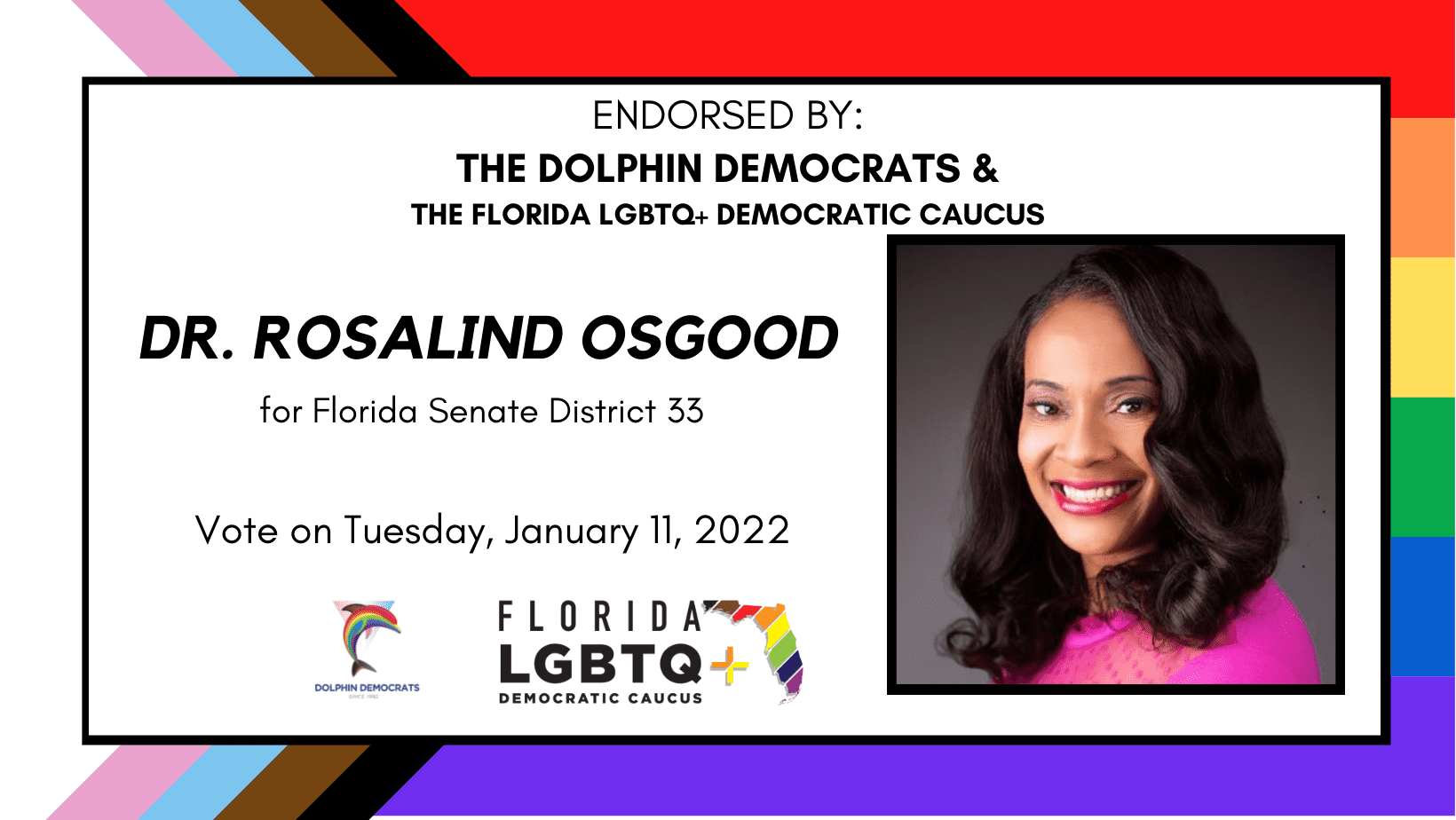 Dolphin Dems Endorses Dr. Rosalind Osgood for State Senate D33